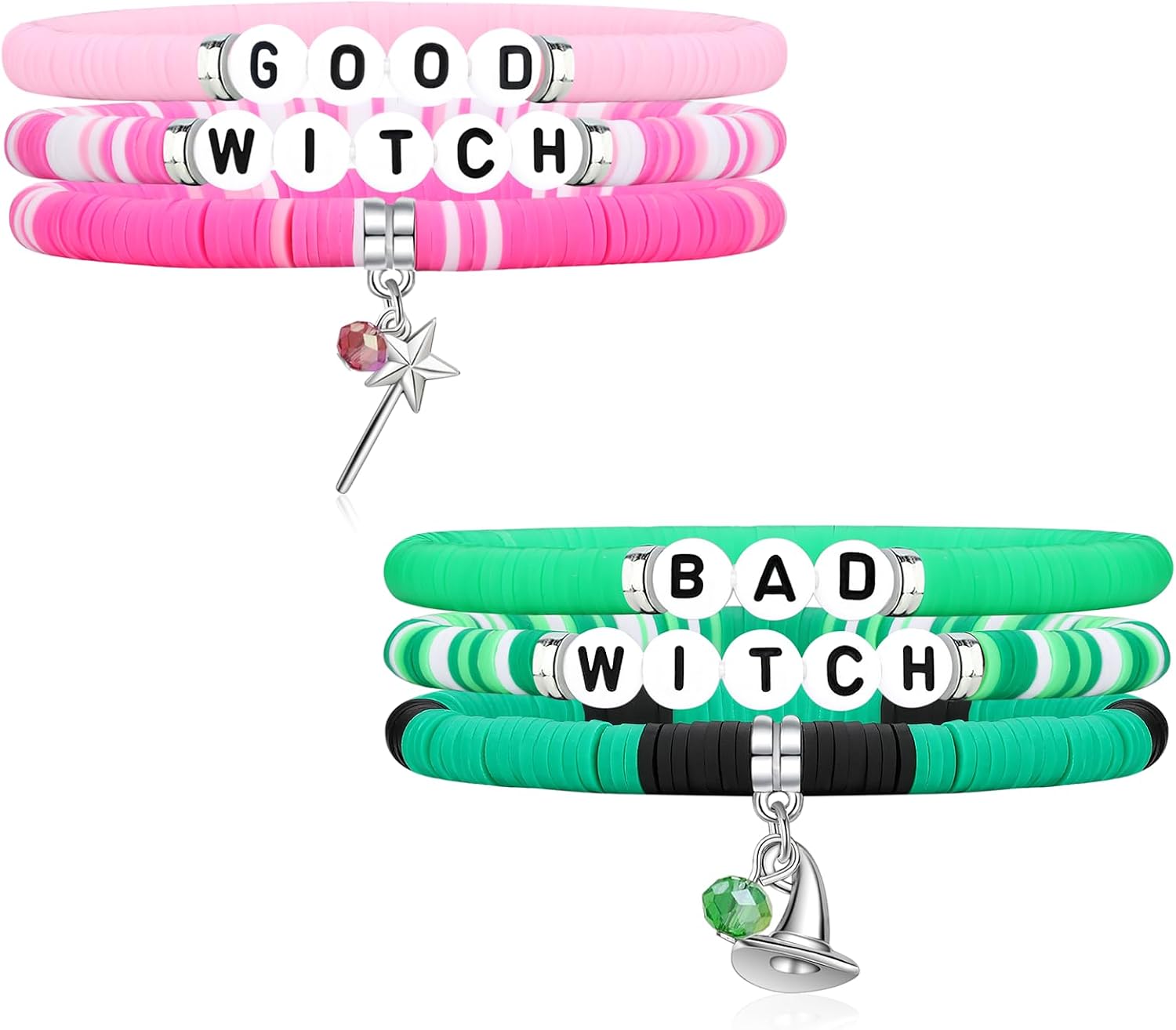 Amazon.com: IDesign Pink Green Witch Bracelet for Valentine's Day ...