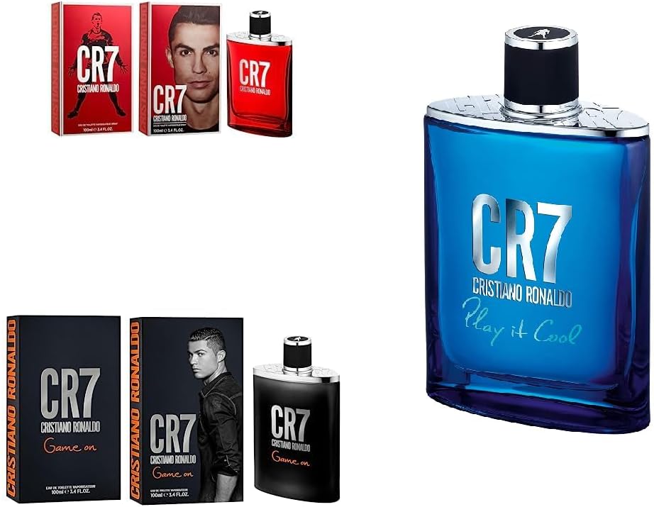 Amazon.com : Cristiano Ronaldo CR7, Game On and Play It Cool Trio - Eau ...
