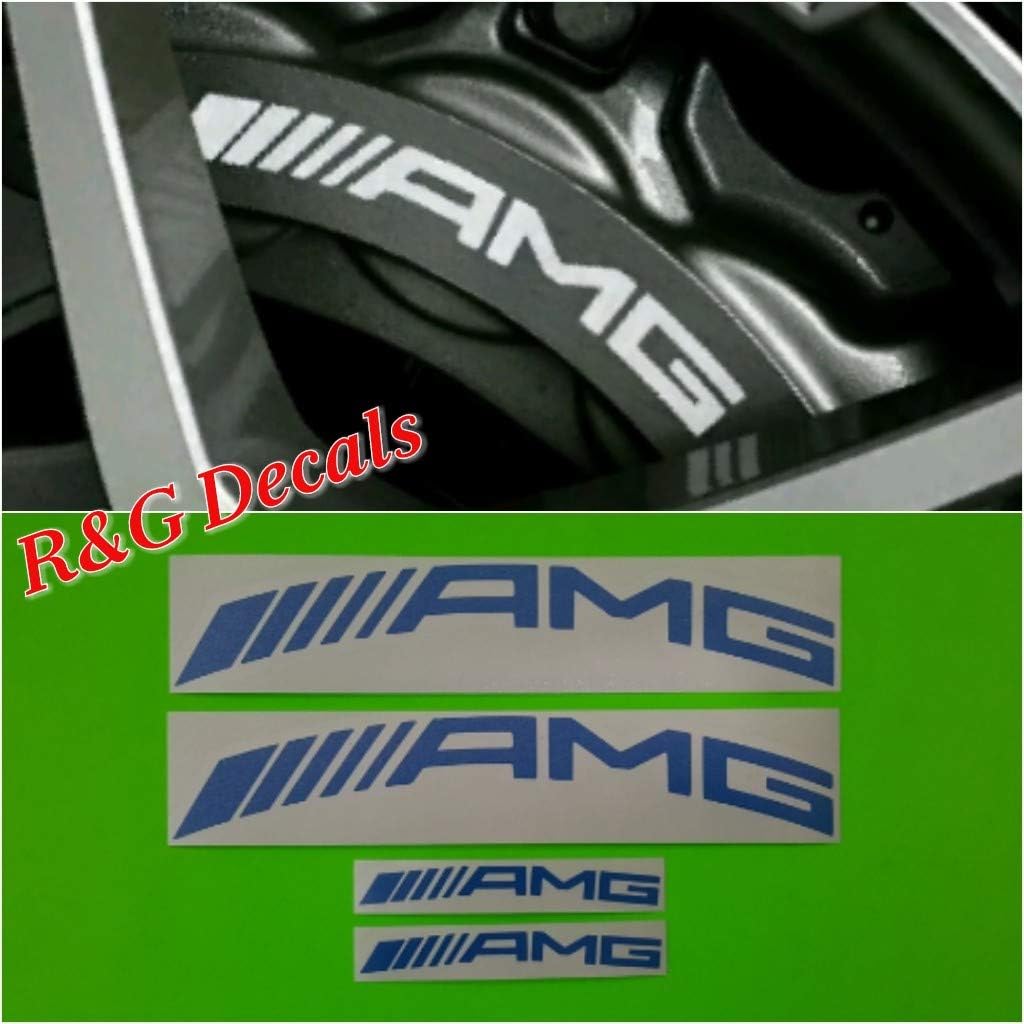 Amazon.com: R&G AMG Curve High Temp Brake Caliper Decal Sticker Set of ...