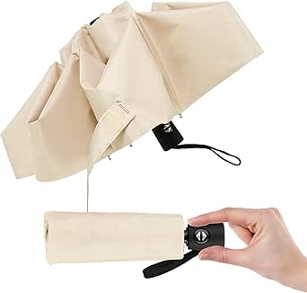 Amazon.com: KreqiuCre Automatic Mini Travel Umbrellas for Rain/Sun ...