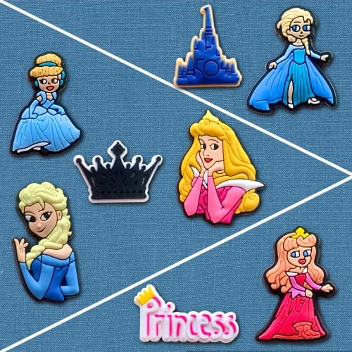 Amazon.com: 20 Princess Shoe Charms for Croc Clog Different Matching ...