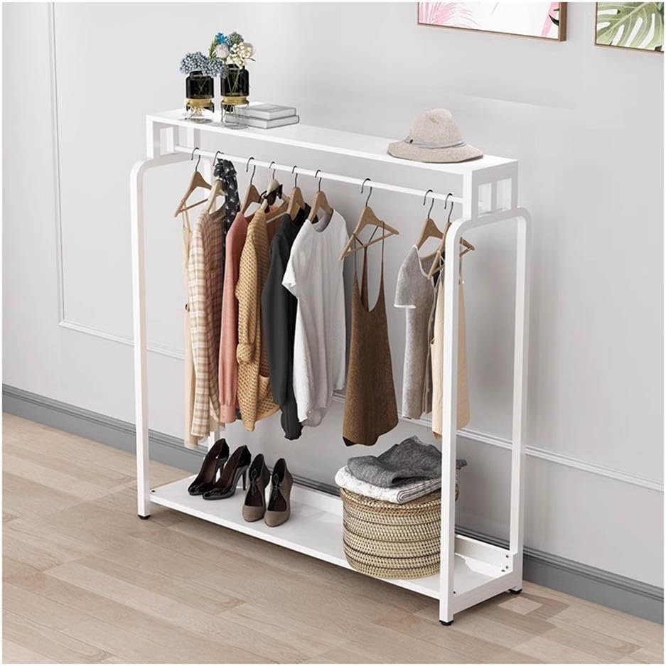 Amazon.com: Creative Metal Garment Rack, Freestanding Clothing Rack ...