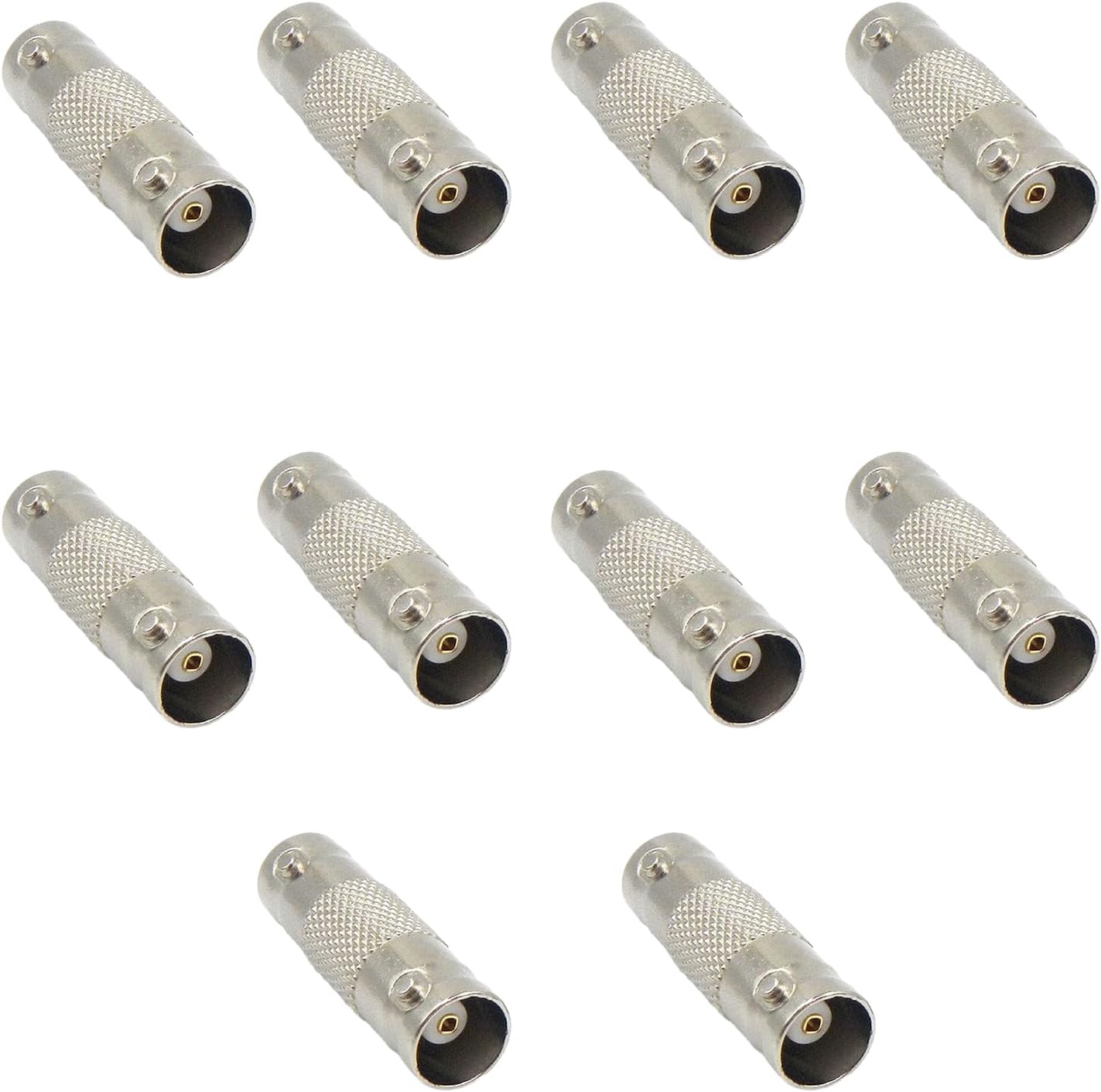BNC Adapter Female to Female Straight Coaxial Connector for CCTV Video ...