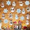 Amazon.com: Christmas Snowman Snowflakes Cutouts Christmas Bulletin ...