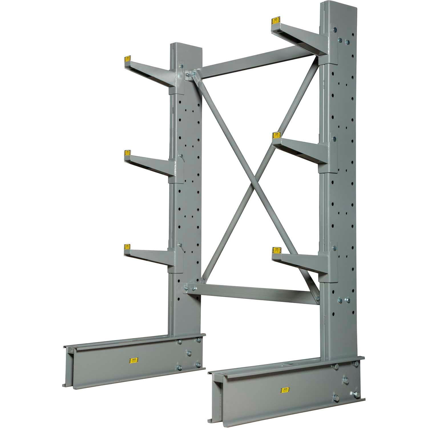 Global Industrial Single Sided Medium Duty Cantilever Rack Starter, 2 ...