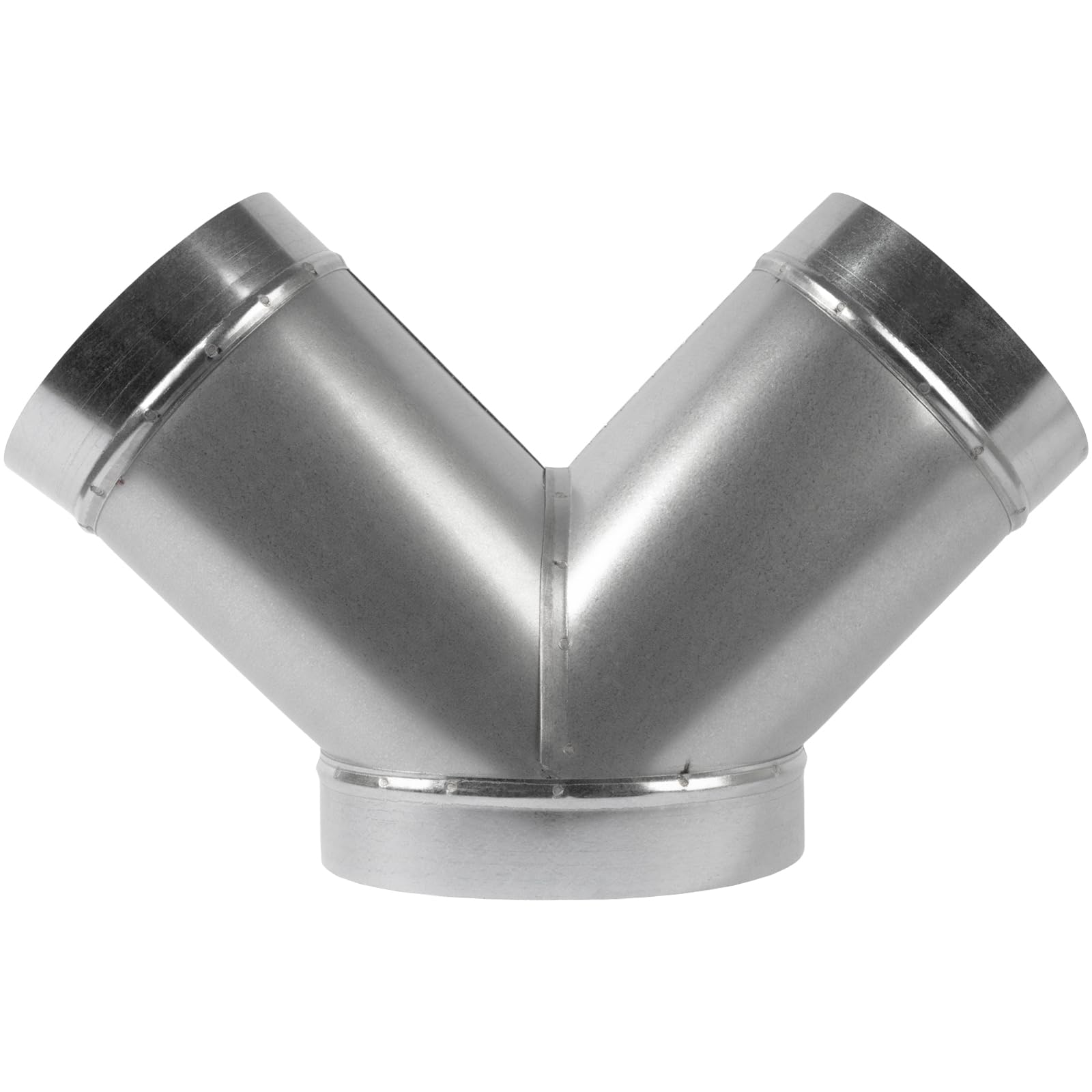 ECOPRO VENT 8" Inch 3 Way Metal Duct Splitter. 45 Degree 3 Way 8x6x6 ...