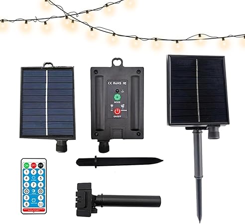 Amazon.com : Solar Panel with Plug Outlet, 31V Waterproof Warm Light ...