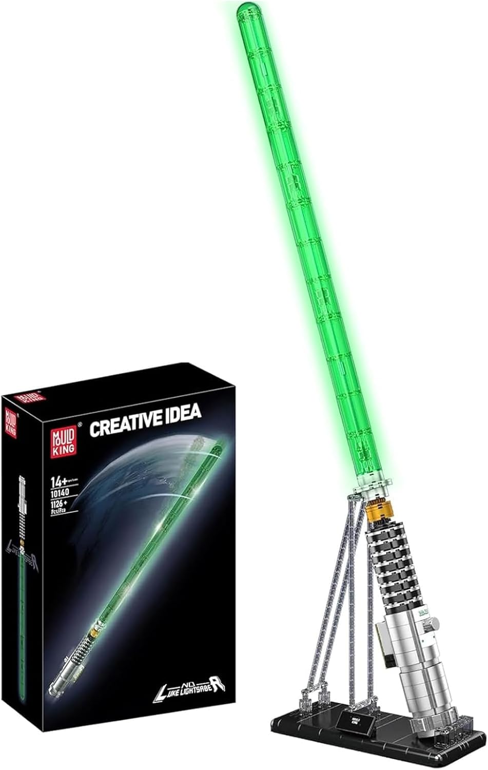 Amazon.com: Mould King Full Size Lightsaber, 10140 LED Light Saber ...