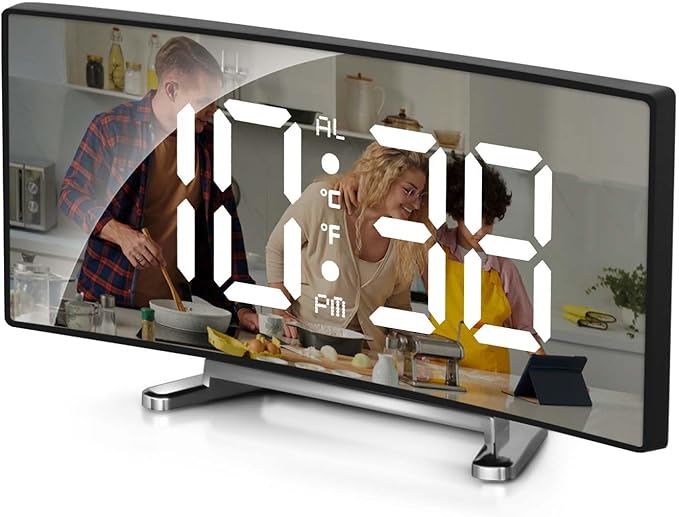 Amazon.com: 321Wasay LED Digital Alarm Clocks for Bedrooms, Digital ...