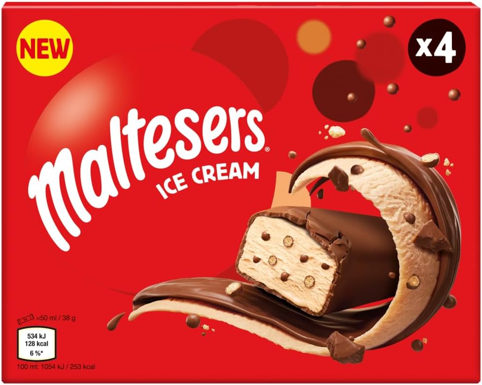 Maltesers 4 Pack Maltesers Ice Cream Bar : Amazon.co.uk: Grocery