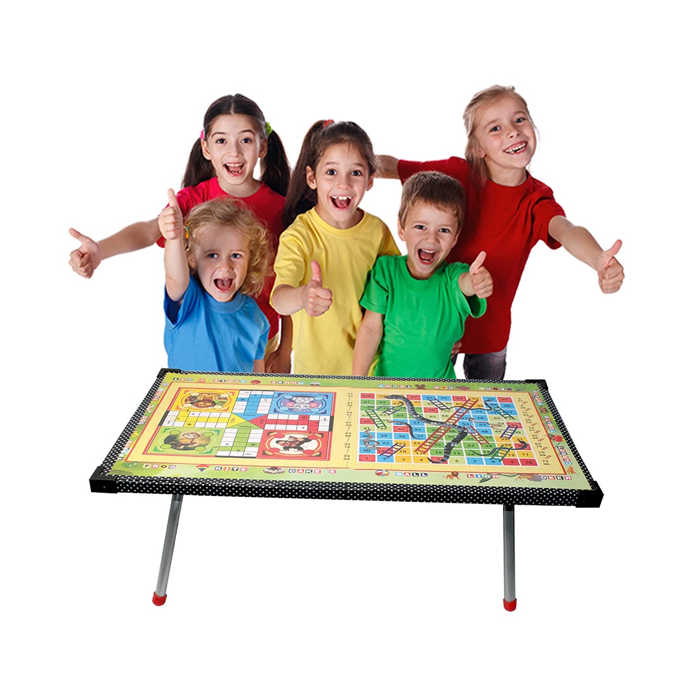 Buy Glan Foldable Ludo Game Study Table with Snakes and Ladders for ...