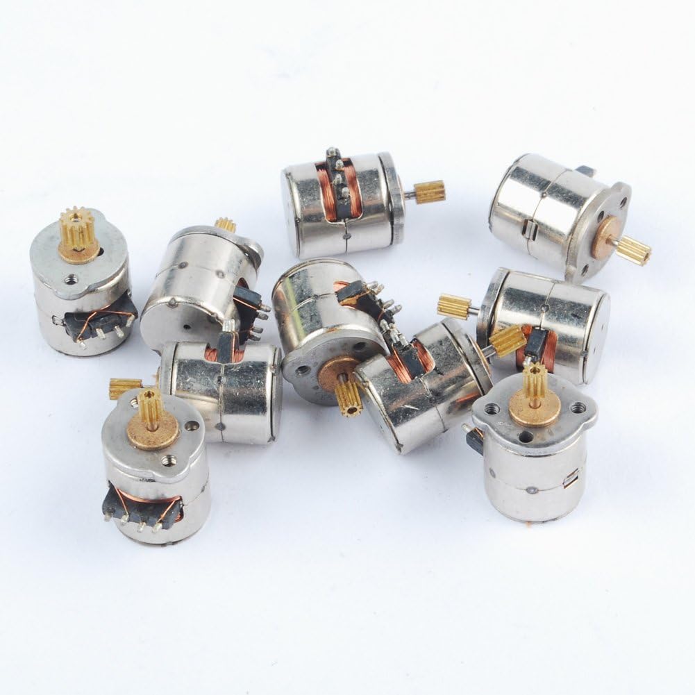 Amazon.com: NW 5Pcs 4 Wire 2 Phase Micro-step Stepper Motor DC 3-6V for ...
