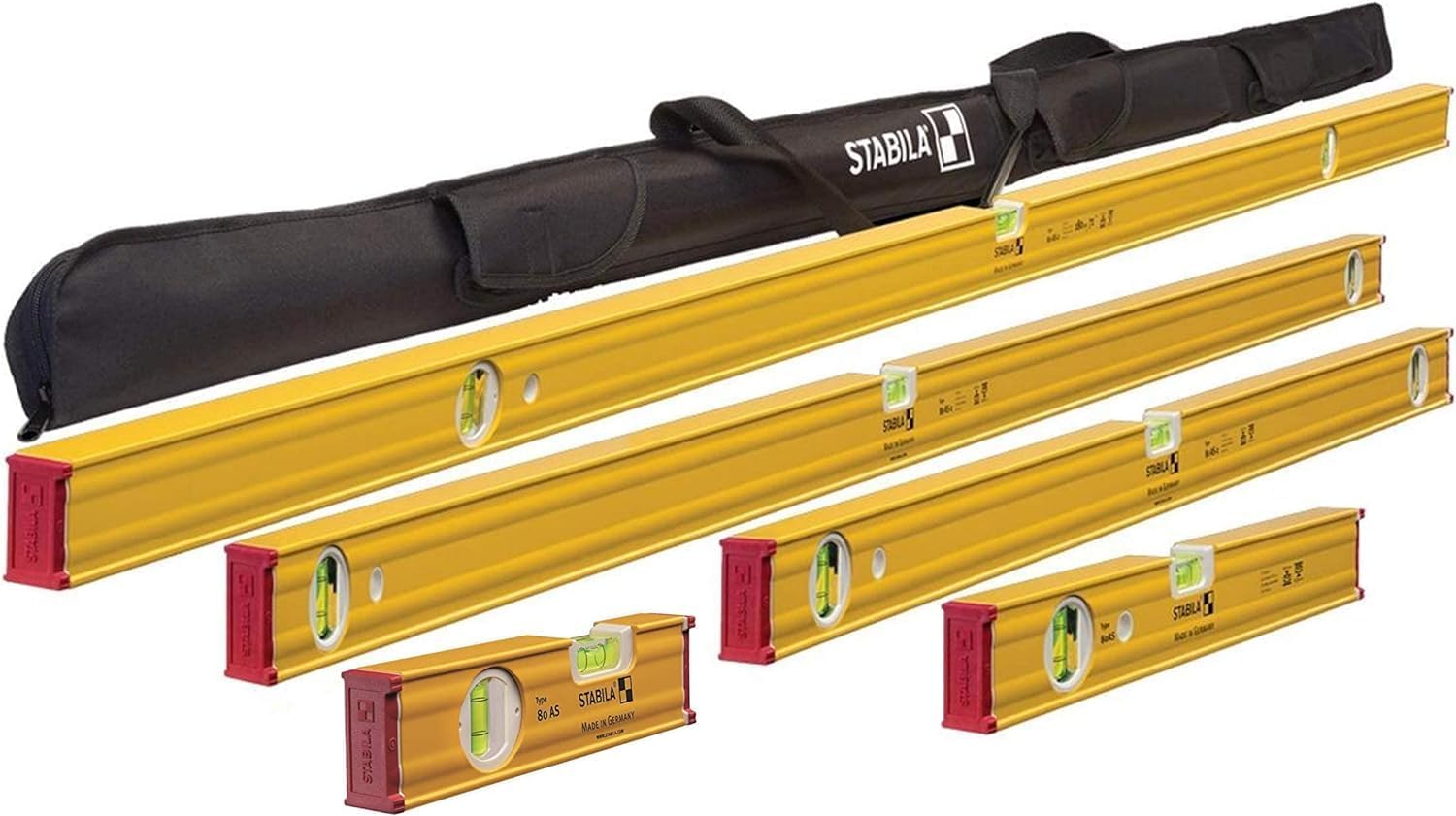 Stabila 35712 Extendable (7 to 12 foot) Plate to Plate Level, Yellow ...