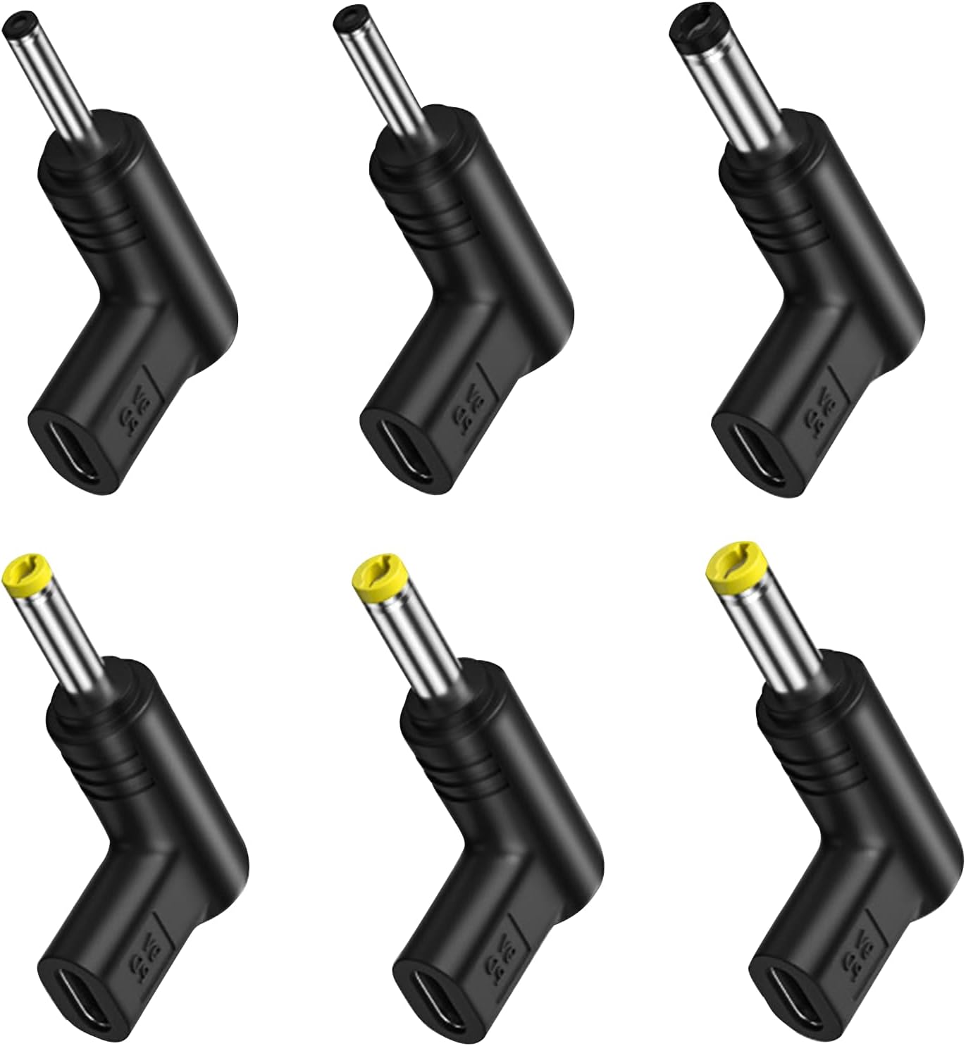 VIEVRE 6 Stück USB C auf DC Adapter 90 Grad, USB C Hohlstecker, DC ...