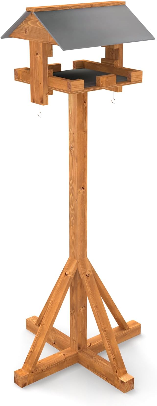 Maypole Adjustable Bird Table with Easy Clean Removable Base (Slate ...