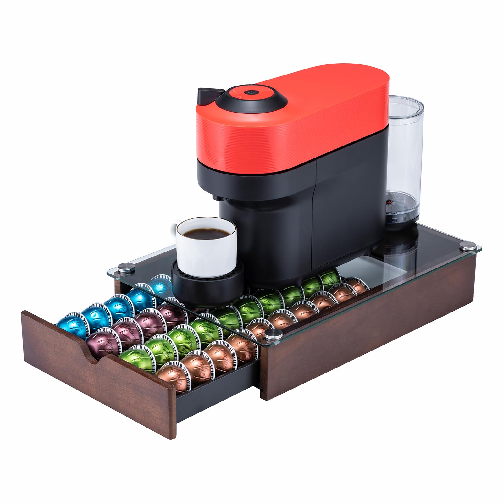 Amazon.com: Nespresso Pod Holder Vertuo Pod Drawer With Glass For ...