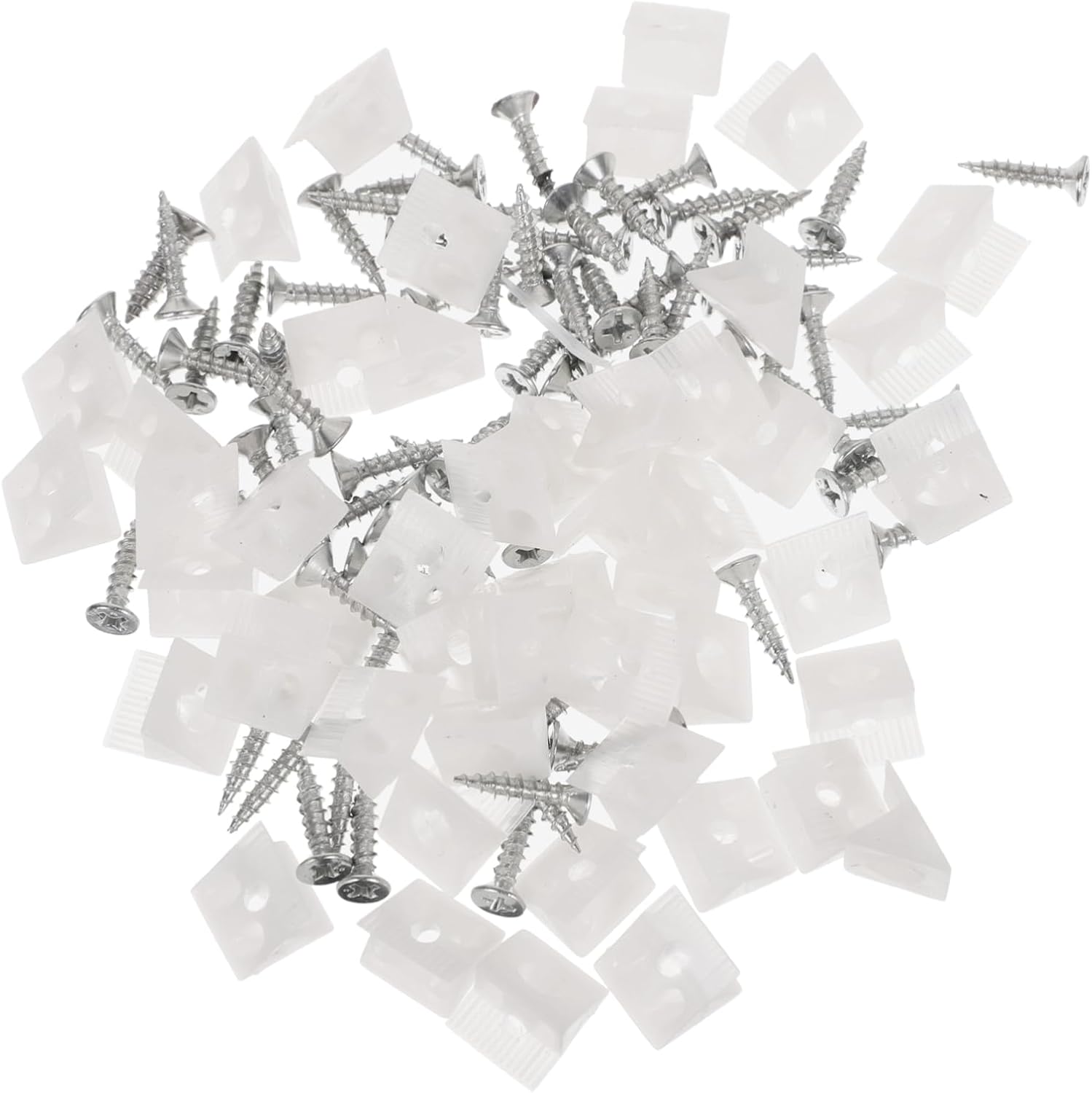 Amazon.com: KONTONTY 100 Pcs Drawer Wedge Foldable Shelves Handle Studs ...