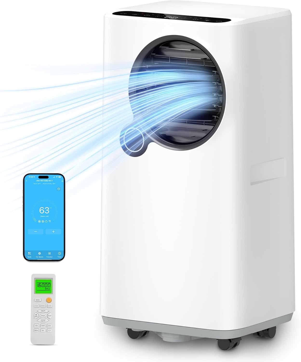 Portable Air Conditioners, cooling and heating with Fan & Dehumidifier ...