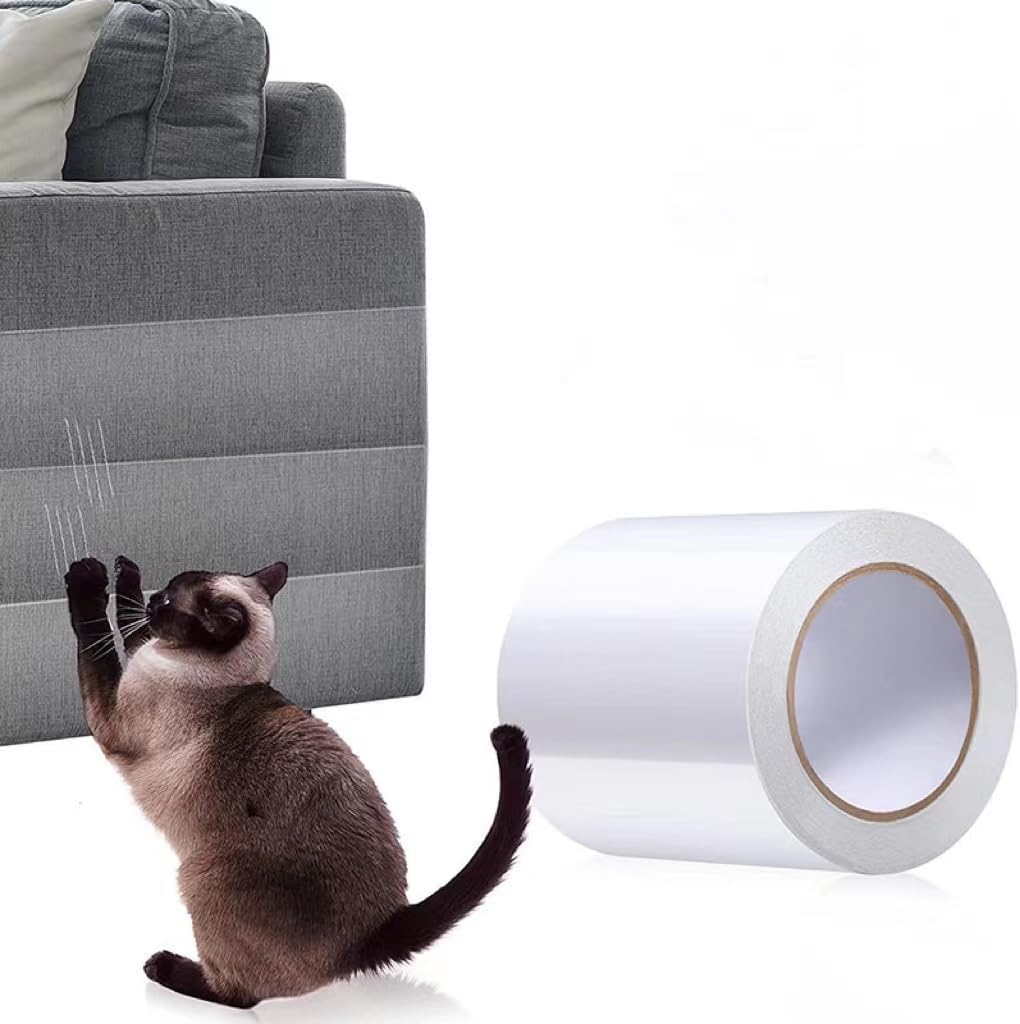 Amazon.com : Cat Scratch Tape, Scratch Furniture Protector, 4 inches x ...