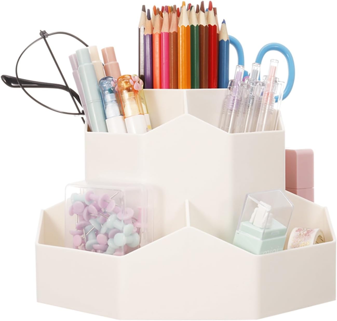 Invalidism Rotating Pen Holder, 360 Degree Rotating Pen Pencil Holder ...