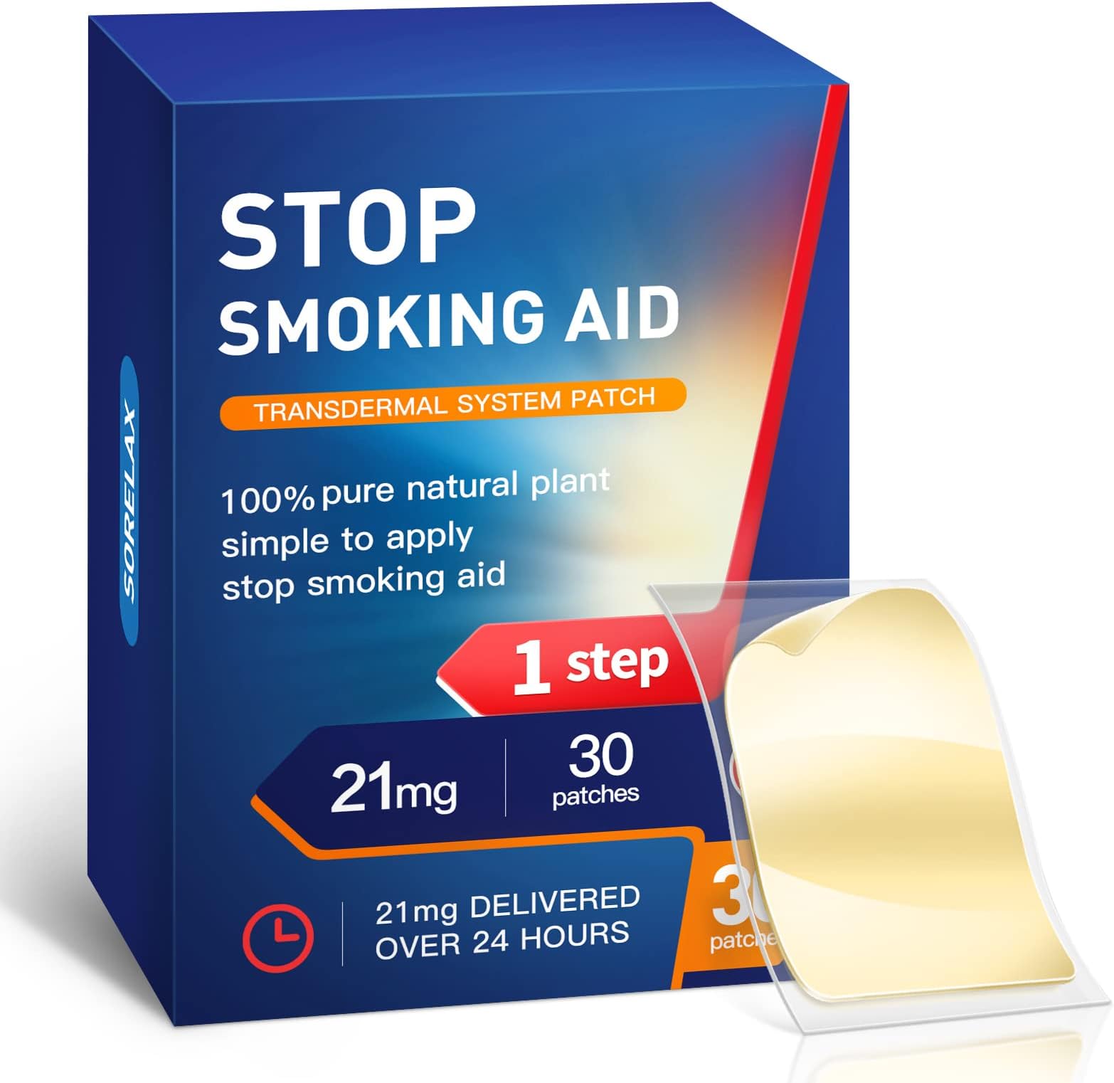 Amazon.com: 【30 Patches】Smoking Aid Stop Smoking Patch Step 1, Easy and ...
