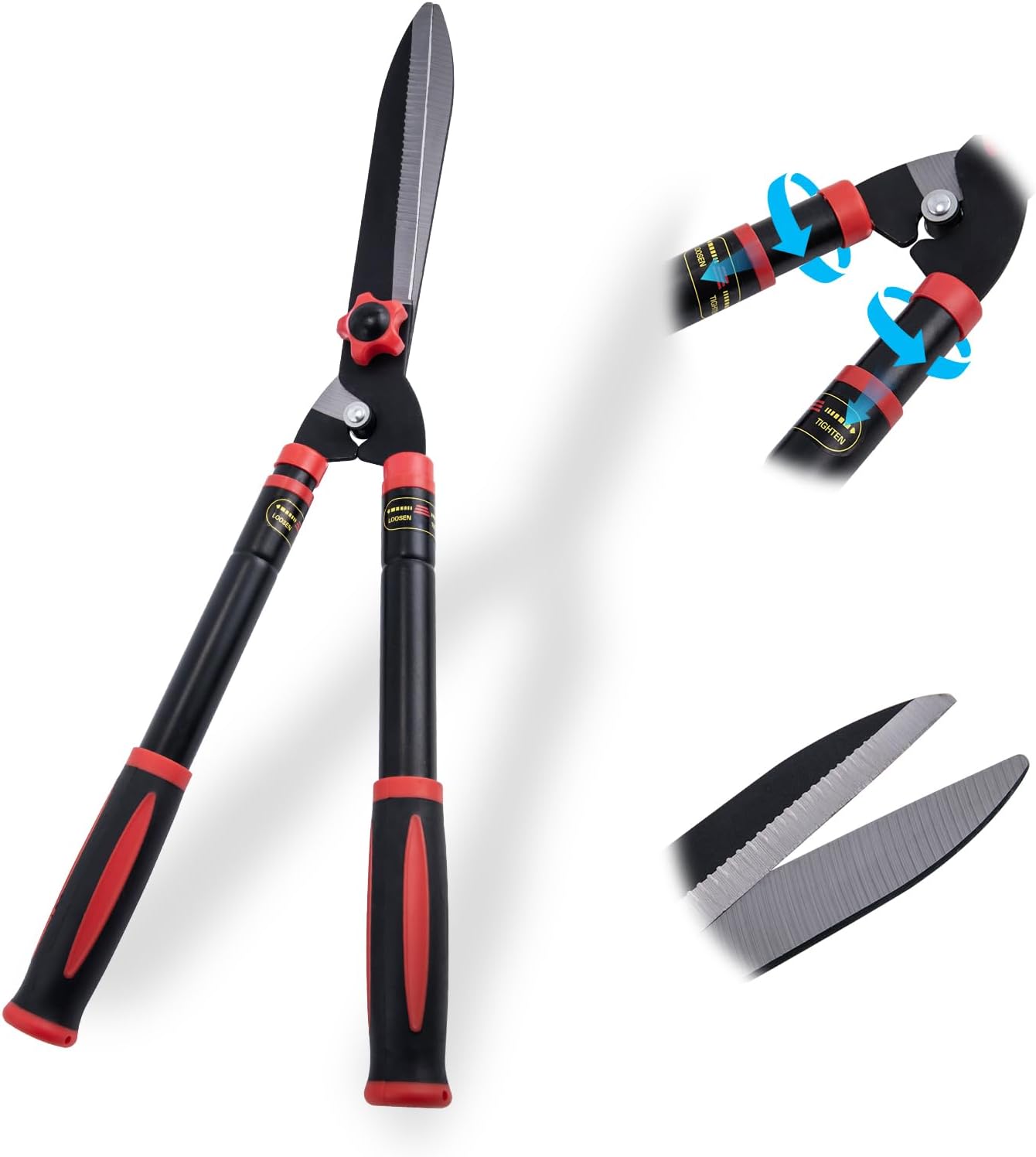 Amazon.com : Yogayet Hedge Shears, Heavy Duty Garden Hedge Shears with ...