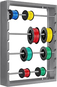 foriy Wire Spool Rack Heavy Duty Cold-Rolled Steel Wire Dispenser ...