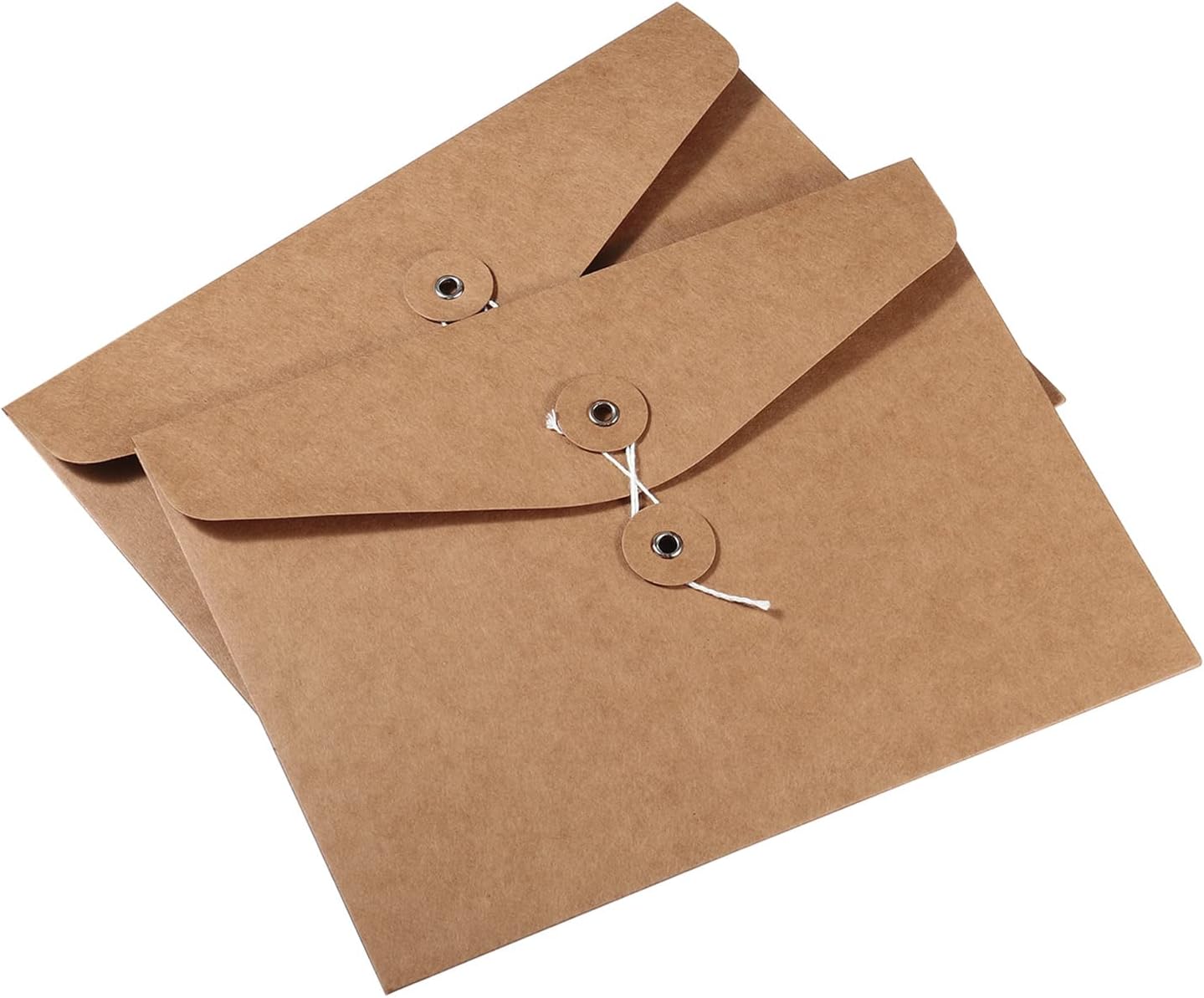 Amazon.com : YOKIVE 2 Pack String Envelope File Folder, String Tie Closure Paper Pocket Folders ...
