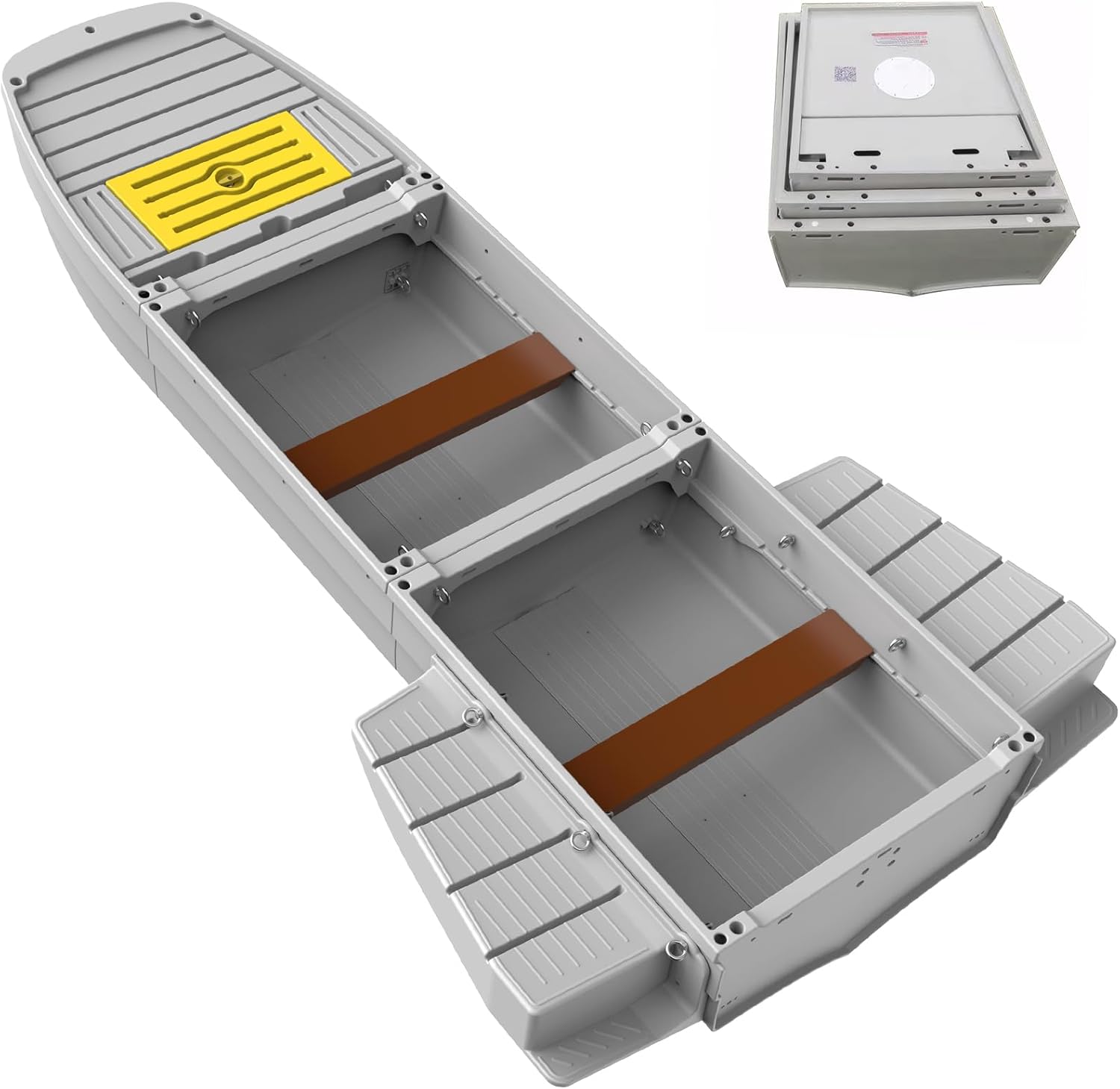 Amazon.com : LOTKEY Fishing Kayak Boat Folding: PE Modular Boat with ...