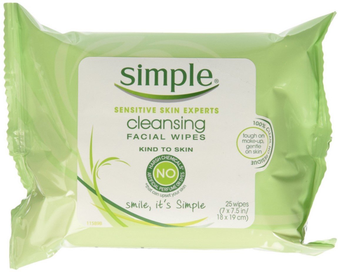 Amazon.com: Simple Cleansing Facial Wipes 25 Each (Pack of 7) : Beauty ...
