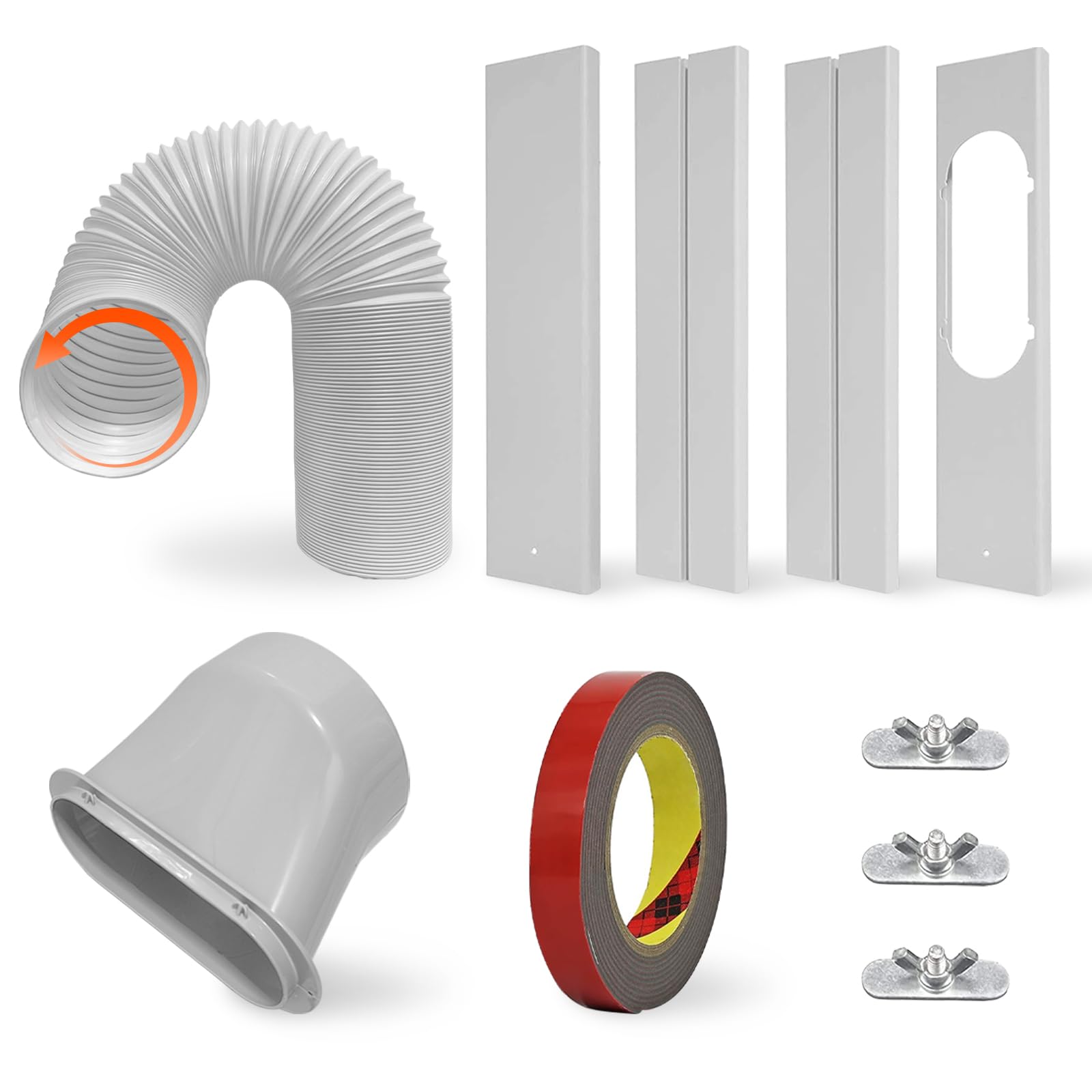 Amazon.com: Portable Air Conditioner Window Vent Kit with Hose ...