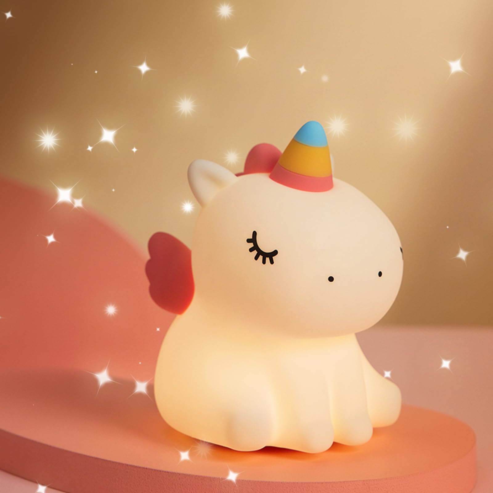 Mubarek Cute Lamps,【16 Colors】 Unicorn Bedroom Decor for Girls,Tap 2 ...