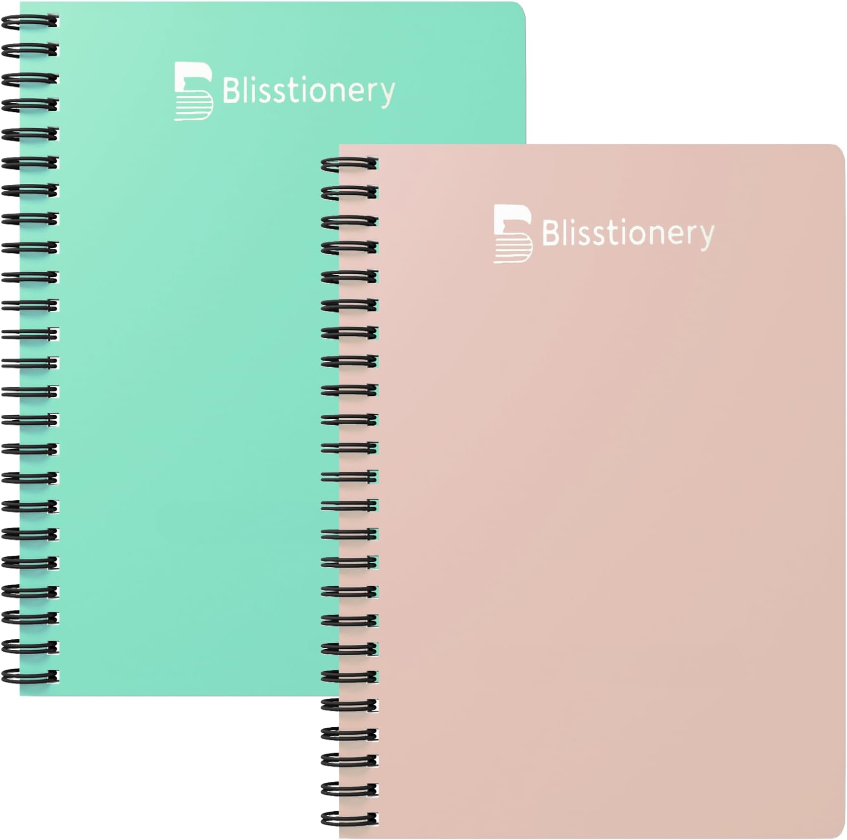 Amazon.com : Spiral Notebook 2 Pack, 5.8"x8.26" Small, 8mm Wide-Ruled ...