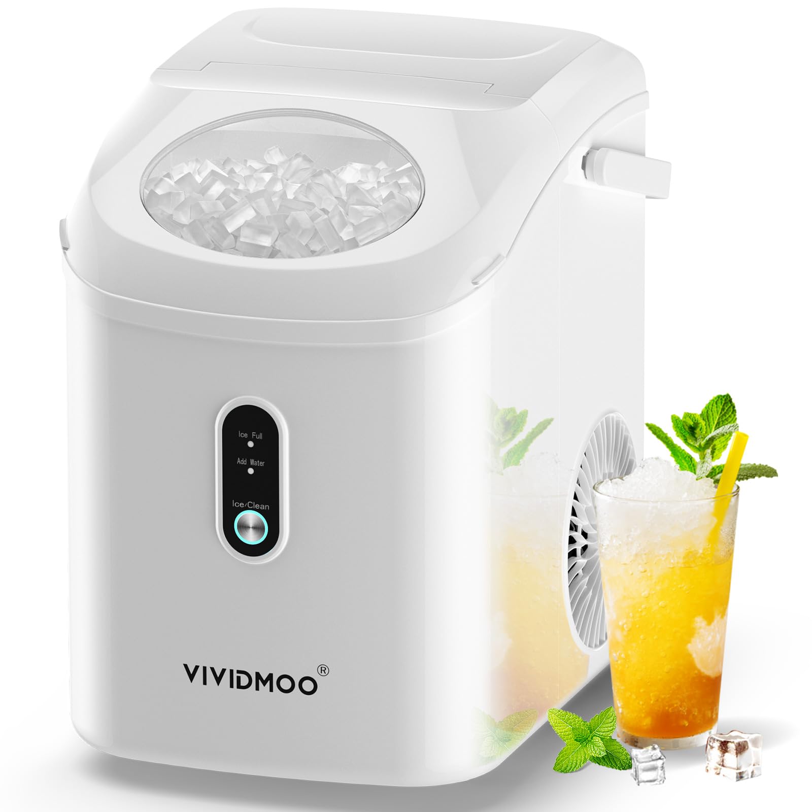 Snapklik.com : Nugget Ice Makers Countertop, 33 Lbs/Day Sonic Ice Maker ...