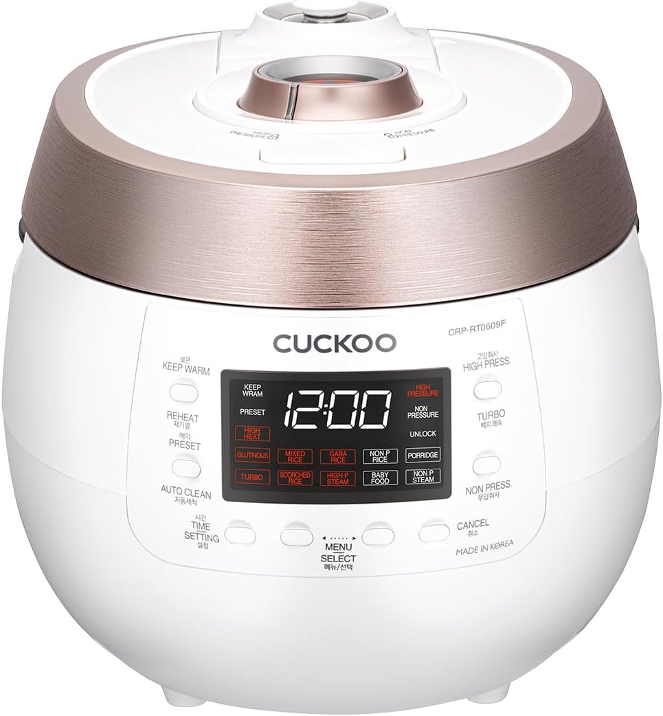 Cuckoo CRP-RT0609FW Twin Pressure rice cooker 6 cup & Warmer with High ...