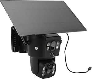 Amazon.com : 4K Solar Security Cameras Outdoor, Camara 360 Exterior 4K ...