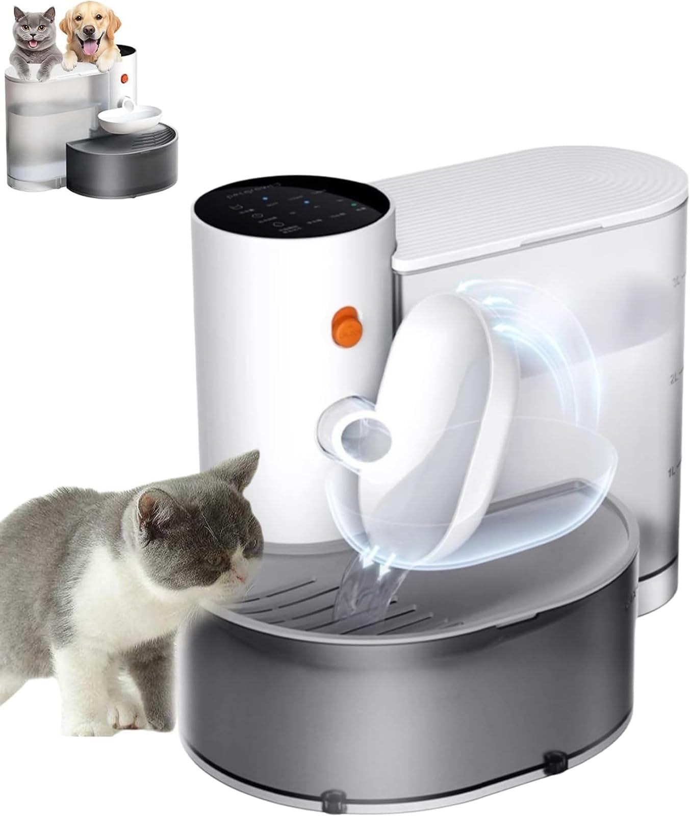 Amazon.com : Yaslayp Smart Pet Water Fountain,Wireless Smart Pet Water ...