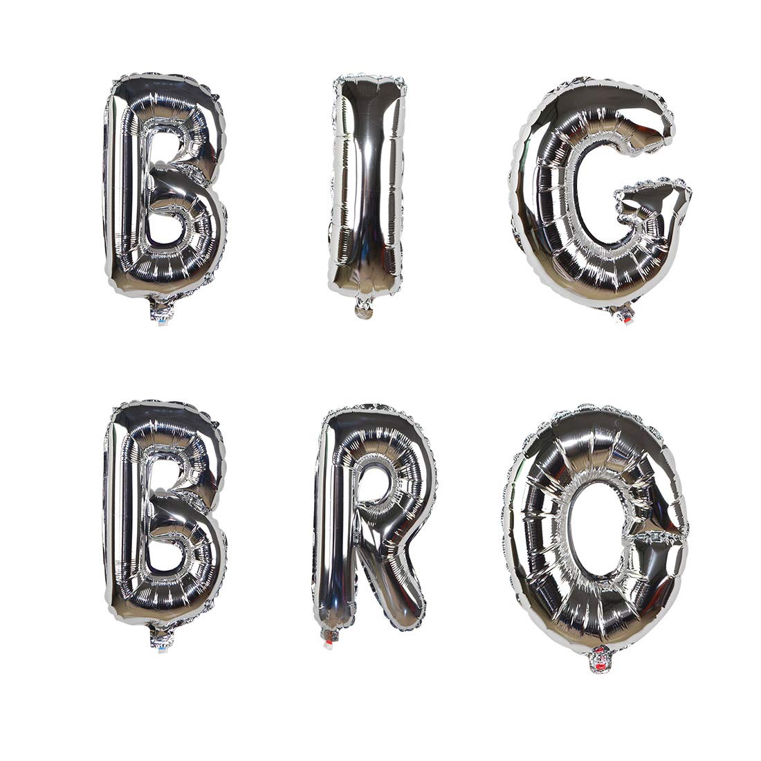 16inch Big Bro Balloon Banner Silver Big Brother Letter Foil ...