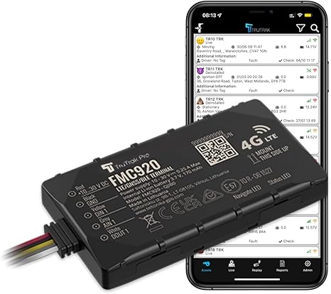 TruTrak FMC920 4G GPS Vehicle Tracking Device - Van Motorbike Coach Car ...