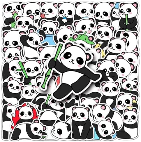 Amazon.com: STEFORD Panda Stickers for Kids, 50pcs Cute Panda Stickers ...
