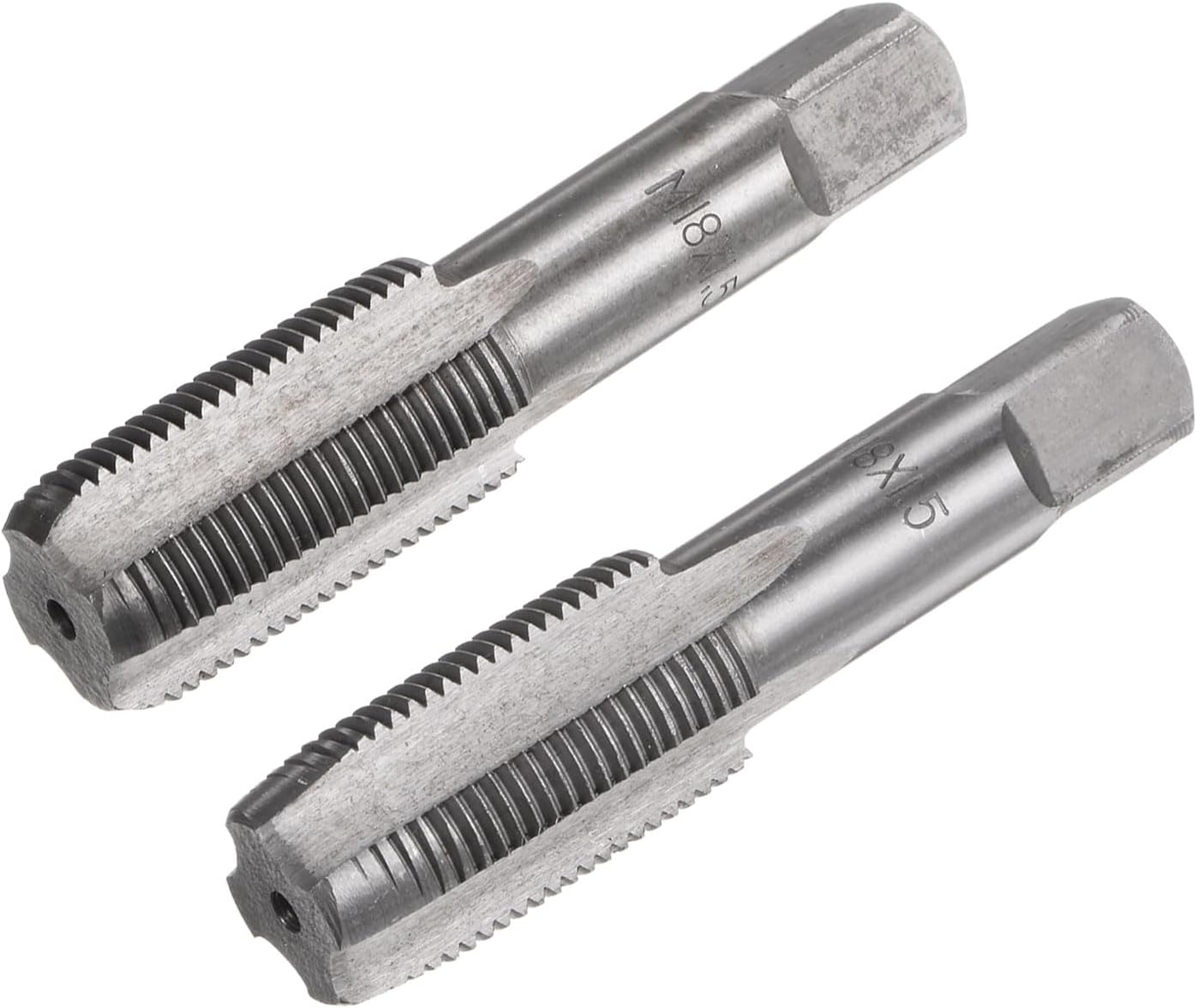 uxcell Metric Hand Tap M18 Thread 1.5 Pitch 4 Straight Flutes H2 Alloy ...