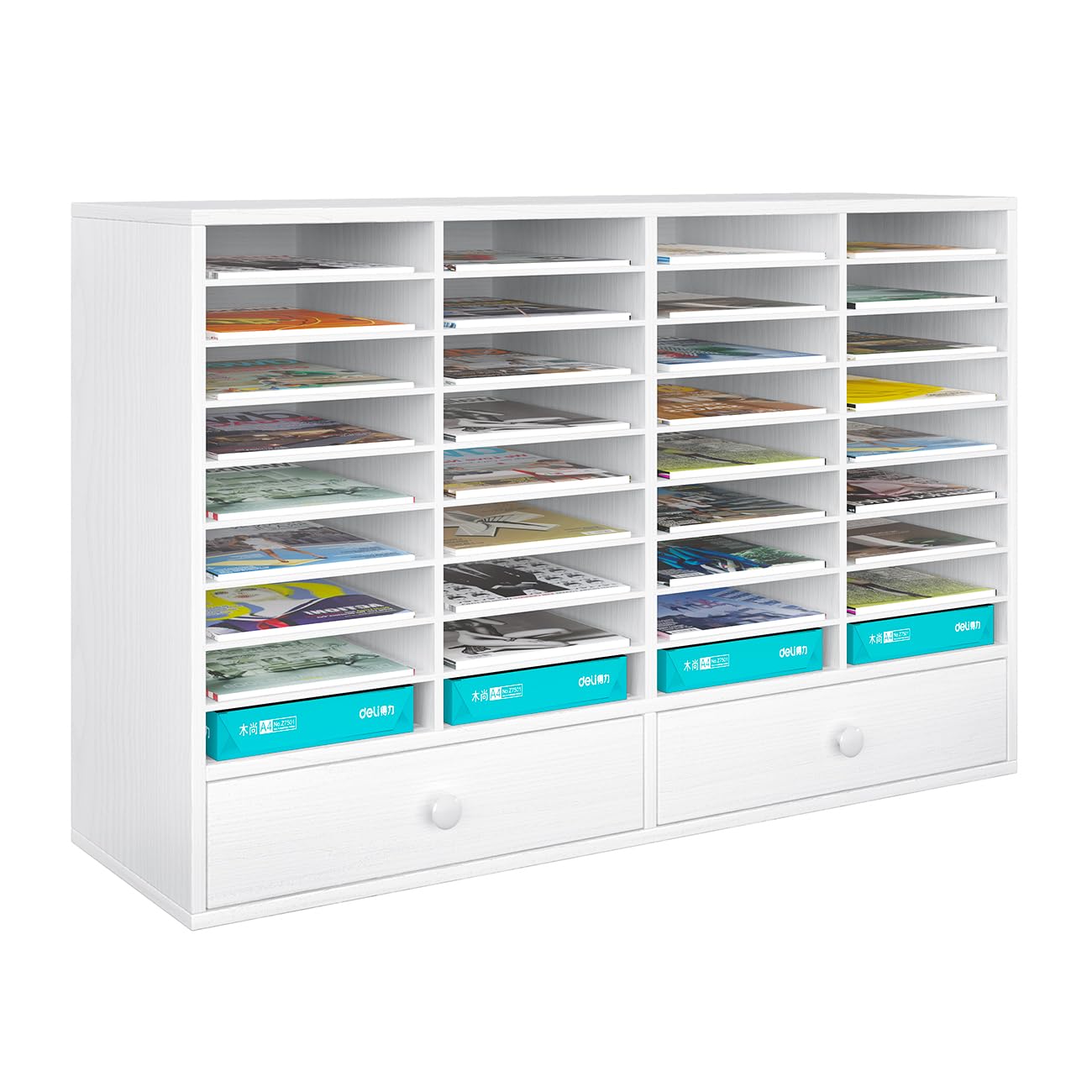 Amazon.com: PAG-Mass Mail Sorter Organizer, Wood Literature Organizer ...