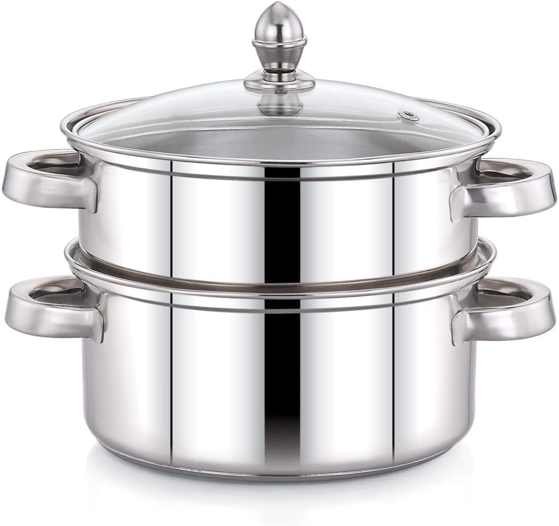 Meyer Stainless Steel 3 Level Multi Steamer for Vegetables Cooking ...