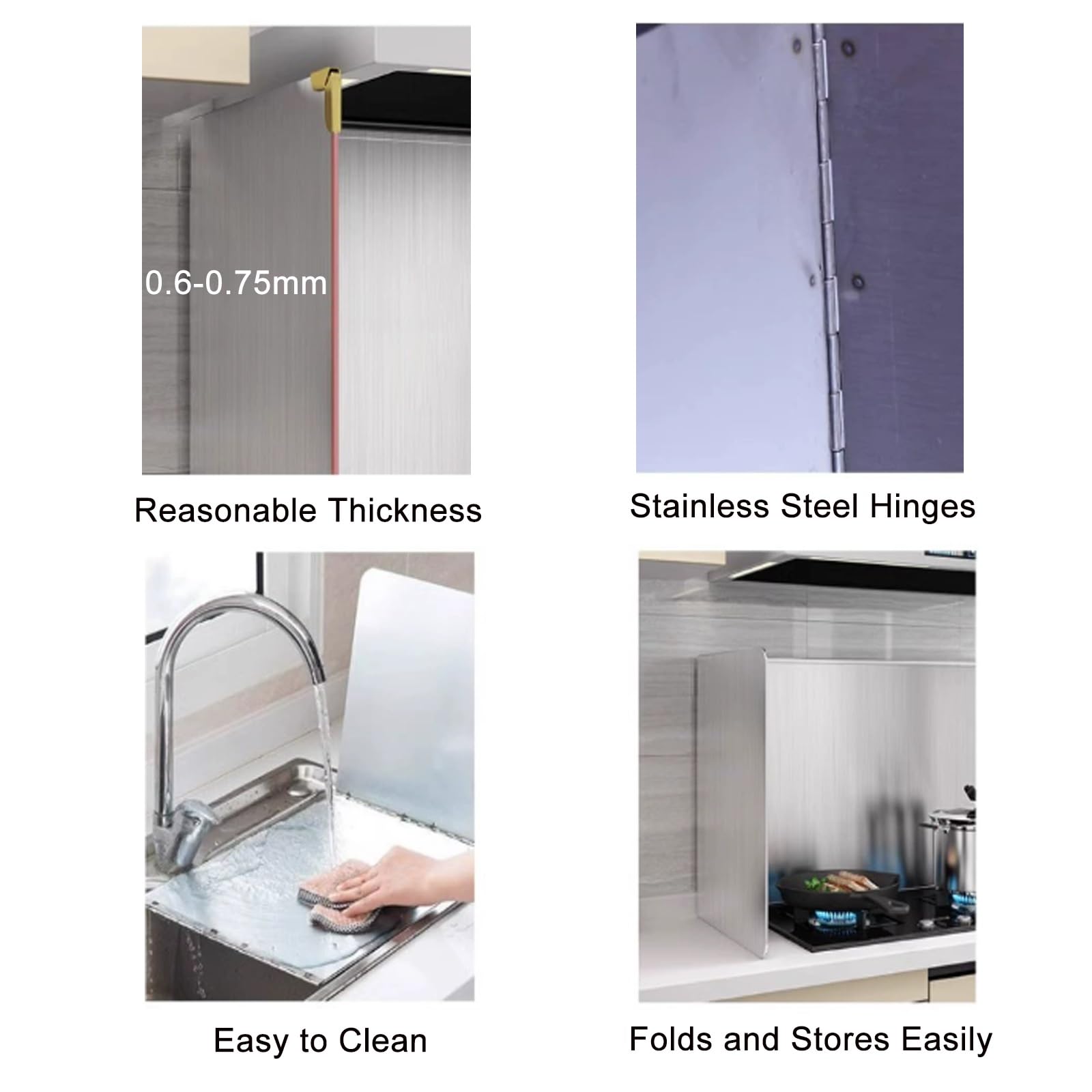Snapklik.com : 3 Sided Splatter Guard, Cooking Splatter Screen ...
