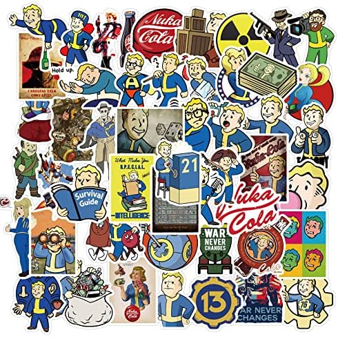 Fallout Stickers for Laptop and Water Bottle, Cool Game Vinyl Decal for ...