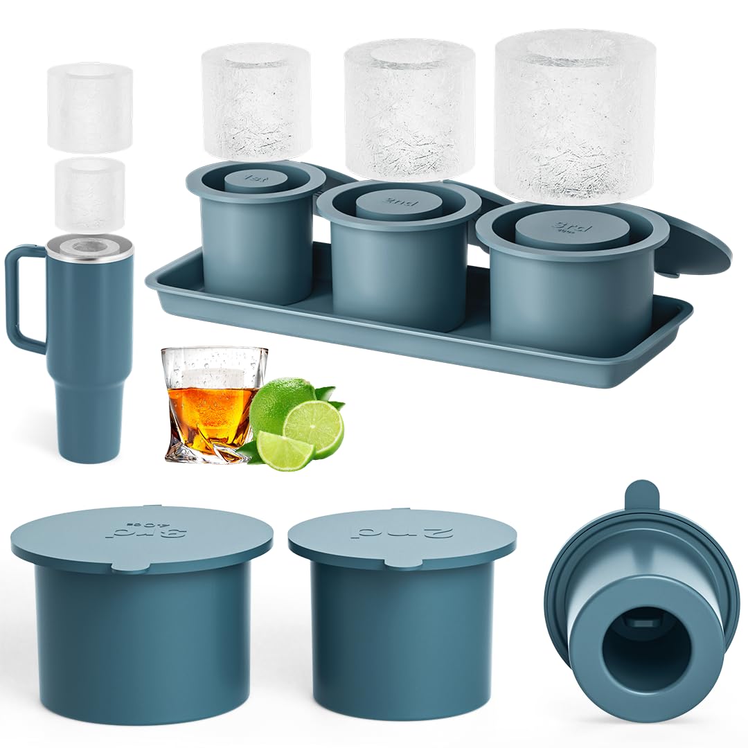 Amazon.com: Ice Cube Tray for Stanley Cup 30 Oz Tumbler, 3-5 S Quickly ...