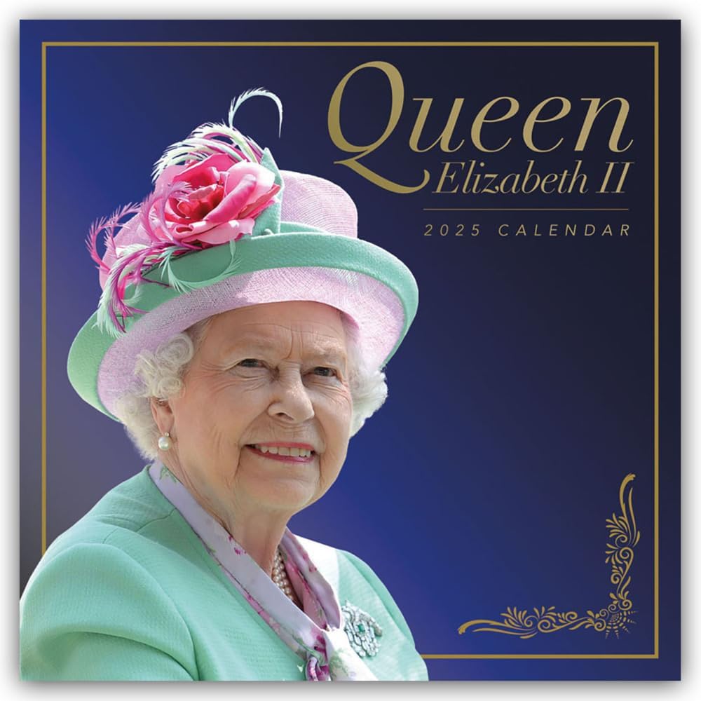 Queen Elizabeth II Square Wall Calendar 2025 : Calendars, Carousel ...
