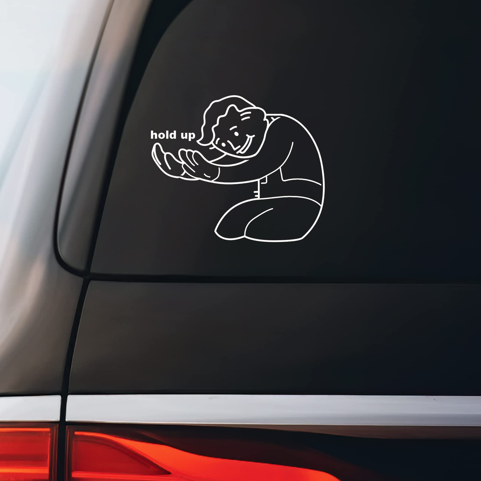 Amazon.com: Hold Up Meme Sticker Decal Notebook Car Laptop 5.5"x2.75 ...