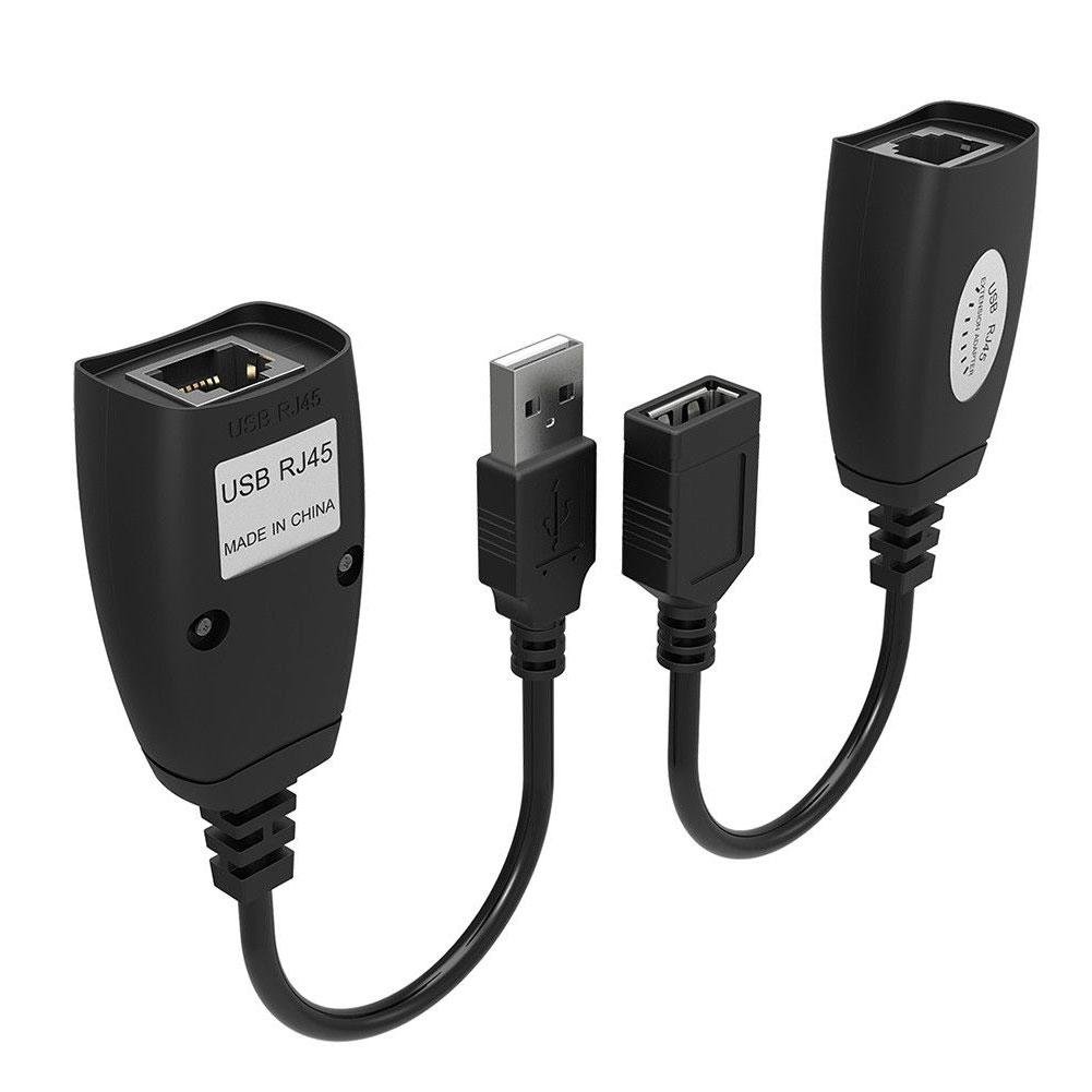 Buy Phoneix USB UTP Extender Adapter Over Single RJ45 Ethernet CAT5/5e ...