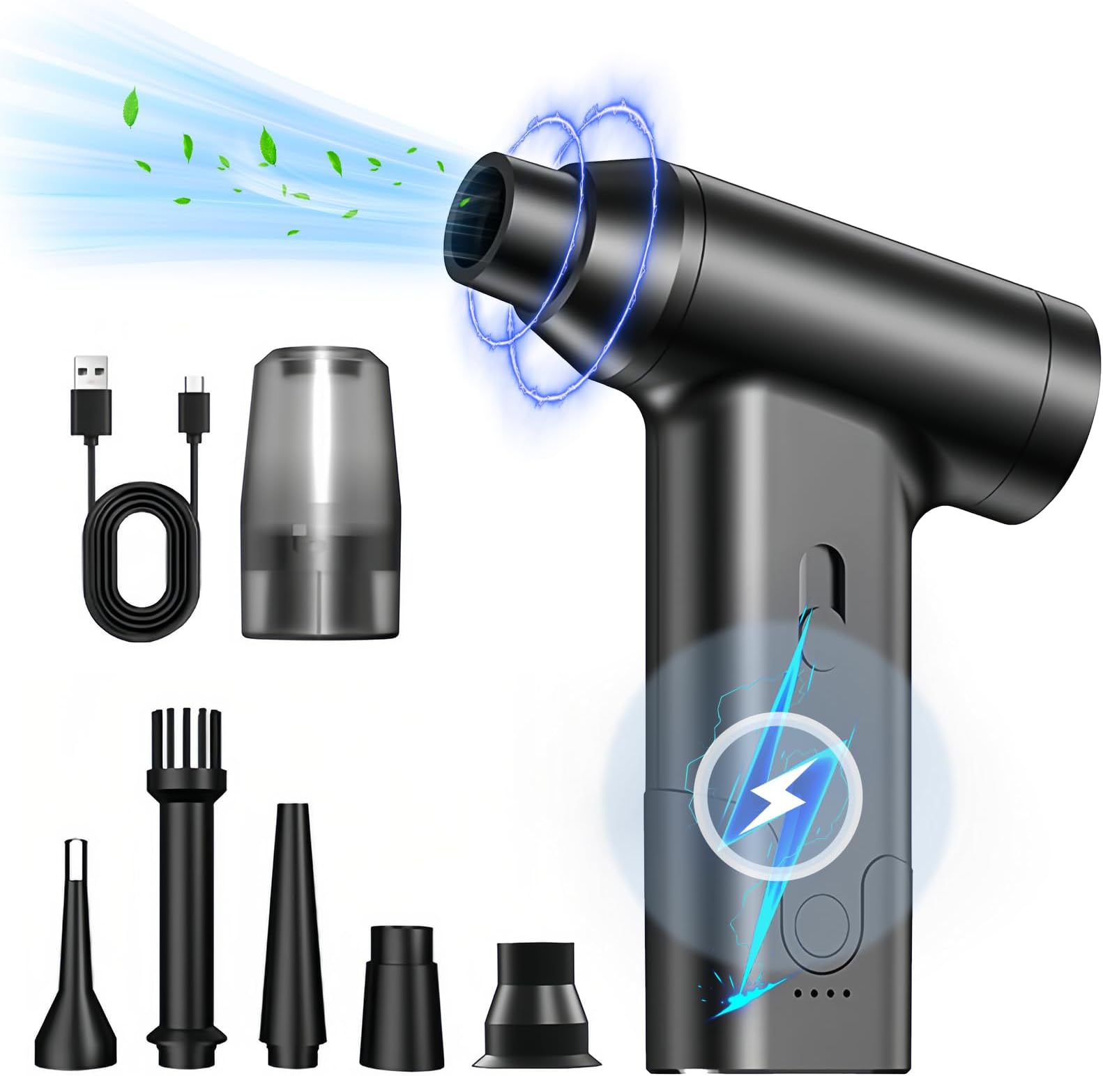 Amazon.com: LeCoirrax Compressed Air Duster - 130,000 RPM Portable Air ...